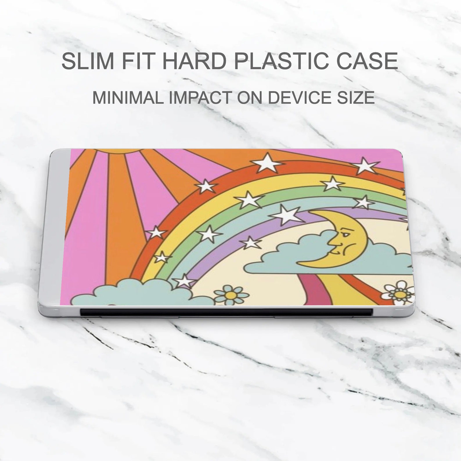 70s Hippie Psychedelic Flower Mac Book Case Love Laptop Cover, Peace ...