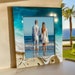 Handmade Ocean Resin Picture Frame – Coastal Photo Frame With Starfish ...