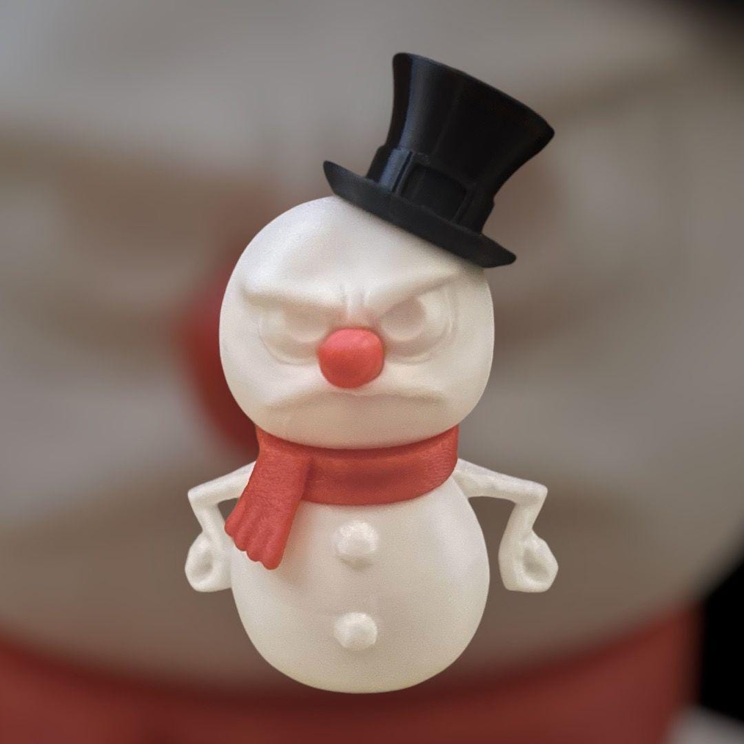 Meet Mr. Frosty the Grumpy Snowman Tree Decoration. - Etsy