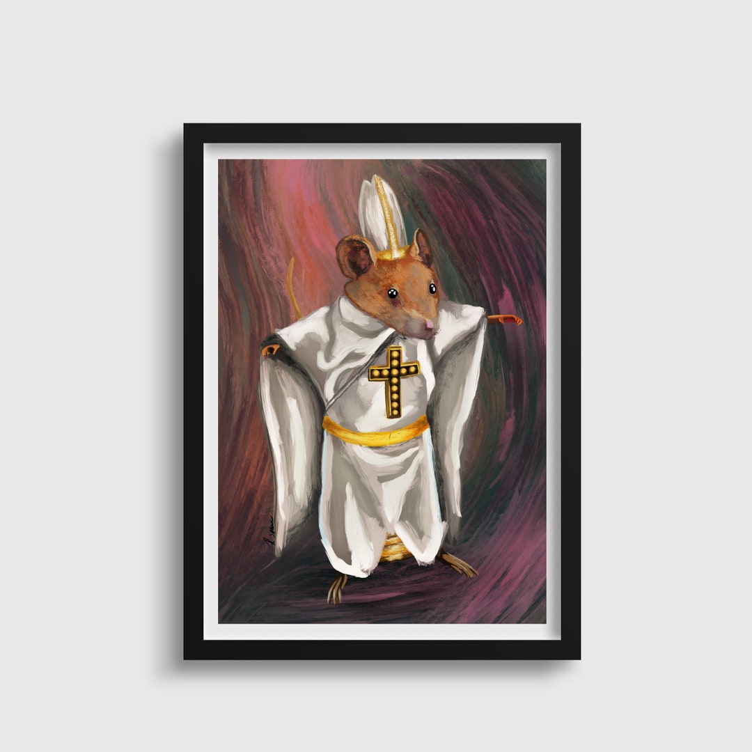 A4 Dorime Mouse Meme Art / Priest Mouse / Funny Meme Print - Etsy