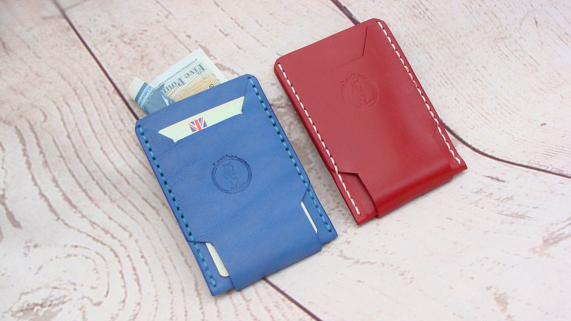 Slim Leather Card Holder / Leather Credit Card Wallet /leather - Etsy