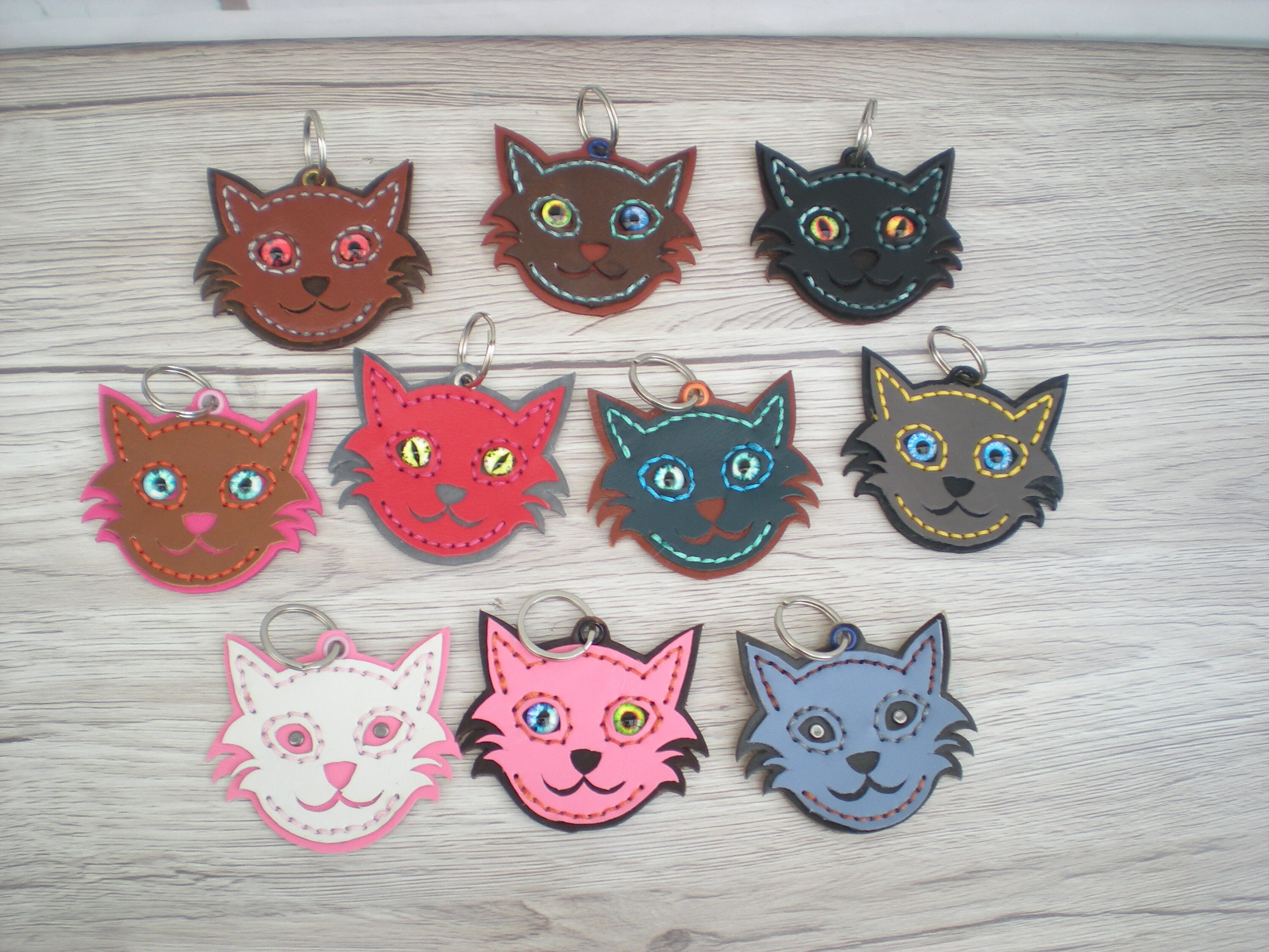 Handmade Keyring / Kitten Key Ring / Cat Lovers Charm / Cat Charm ...