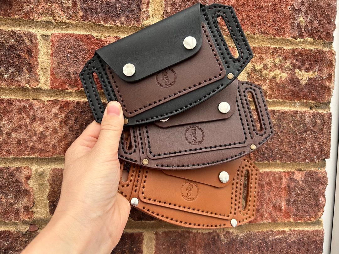 Minimalist Leather Belt Wallet: Card Holder - Etsy