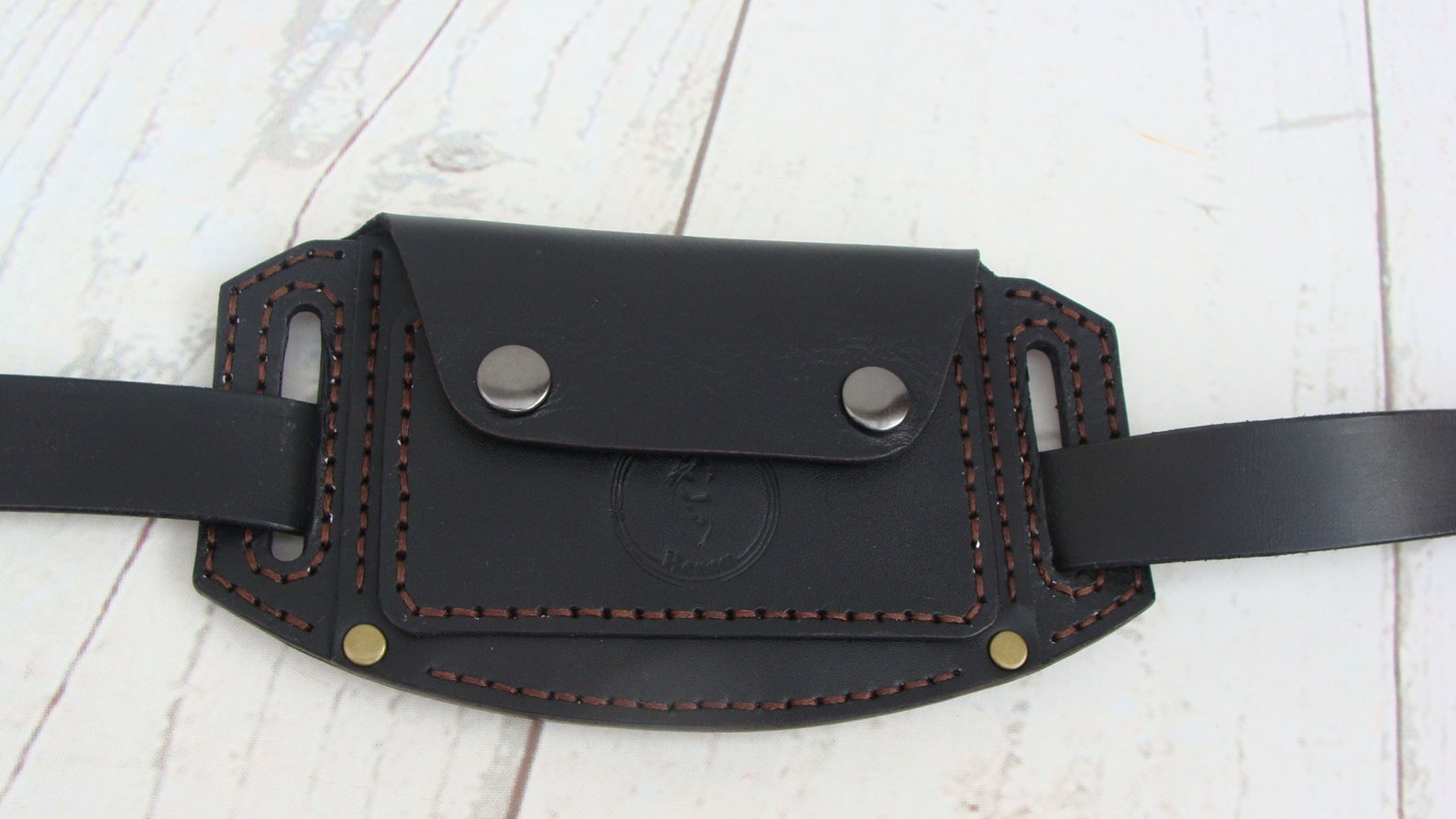 Leather Belt Wallet / Small Leather Wallet / Belt Card Holder - Etsy