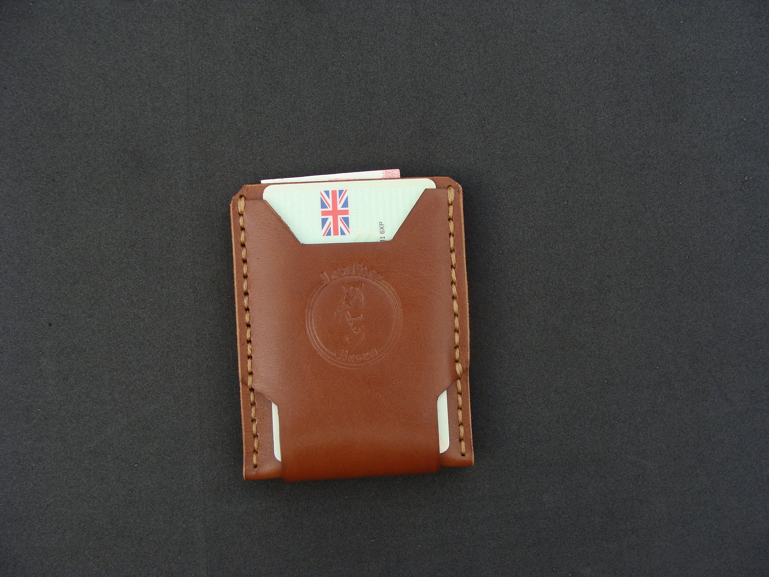 Slim Leather Card Holder / Leather Credit Card Wallet /leather - Etsy