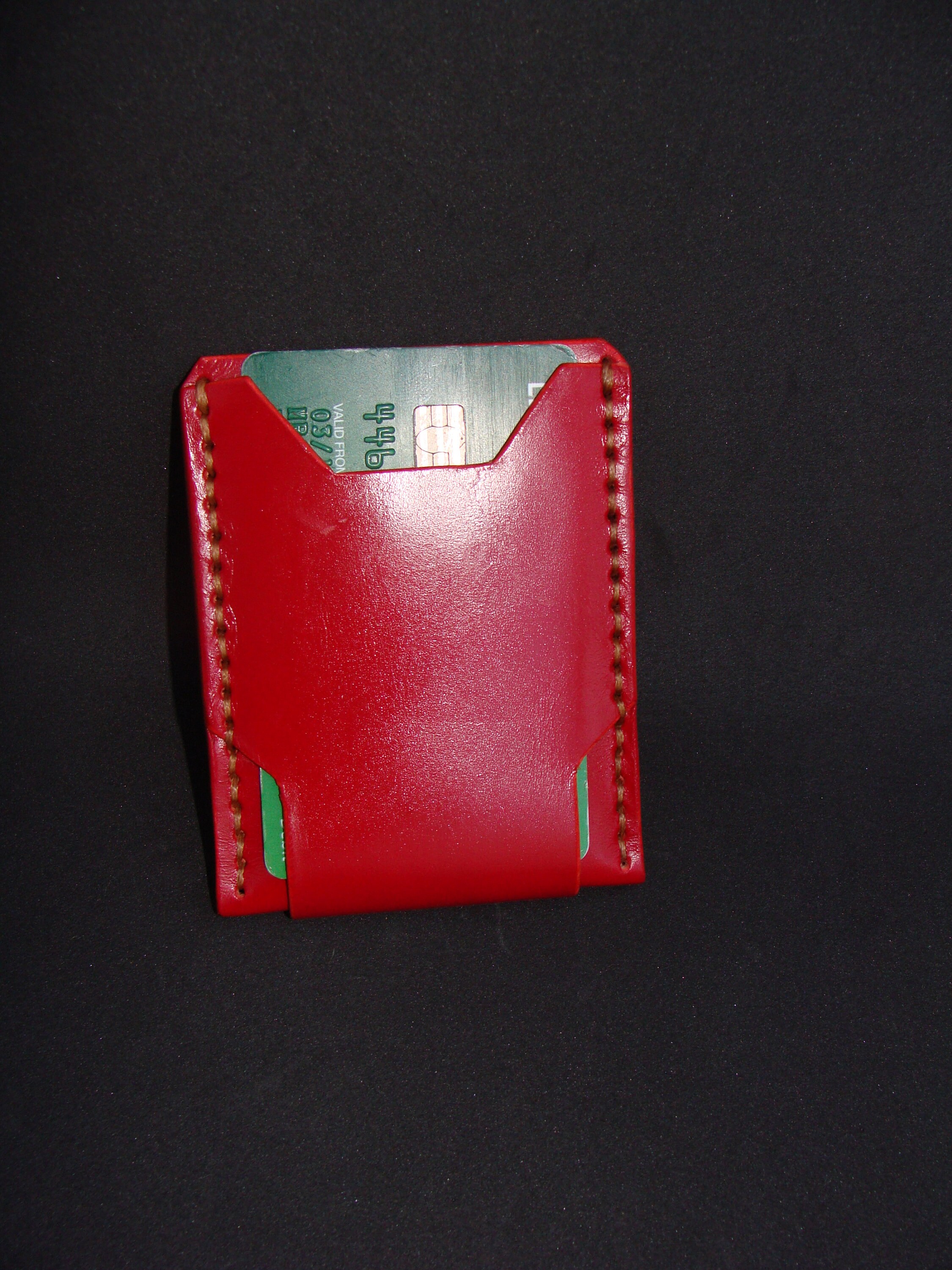 Slim Leather Card Holder / Leather Credit Card Wallet /leather - Etsy