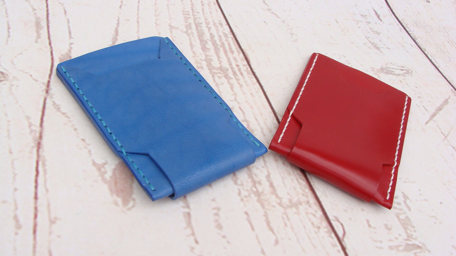 Slim Leather Card Holder / Leather Credit Card Wallet /leather - Etsy