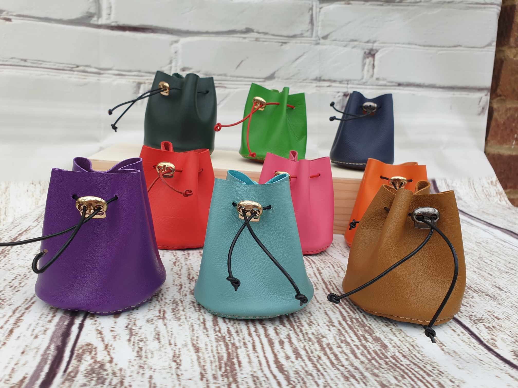Handmade Leather Drawstring Pouch: Coin, Jewelry, or Dice Bag - Etsy