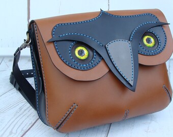 Leather Owl | Etsy