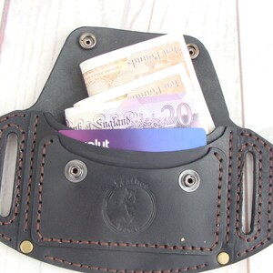 Leather Belt Wallet / Small Leather Wallet / Belt Card Holder - Etsy