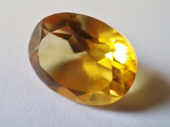 1.53 Ct Natural Orange Citrine loose gemstone faceted for Ring | Etsy