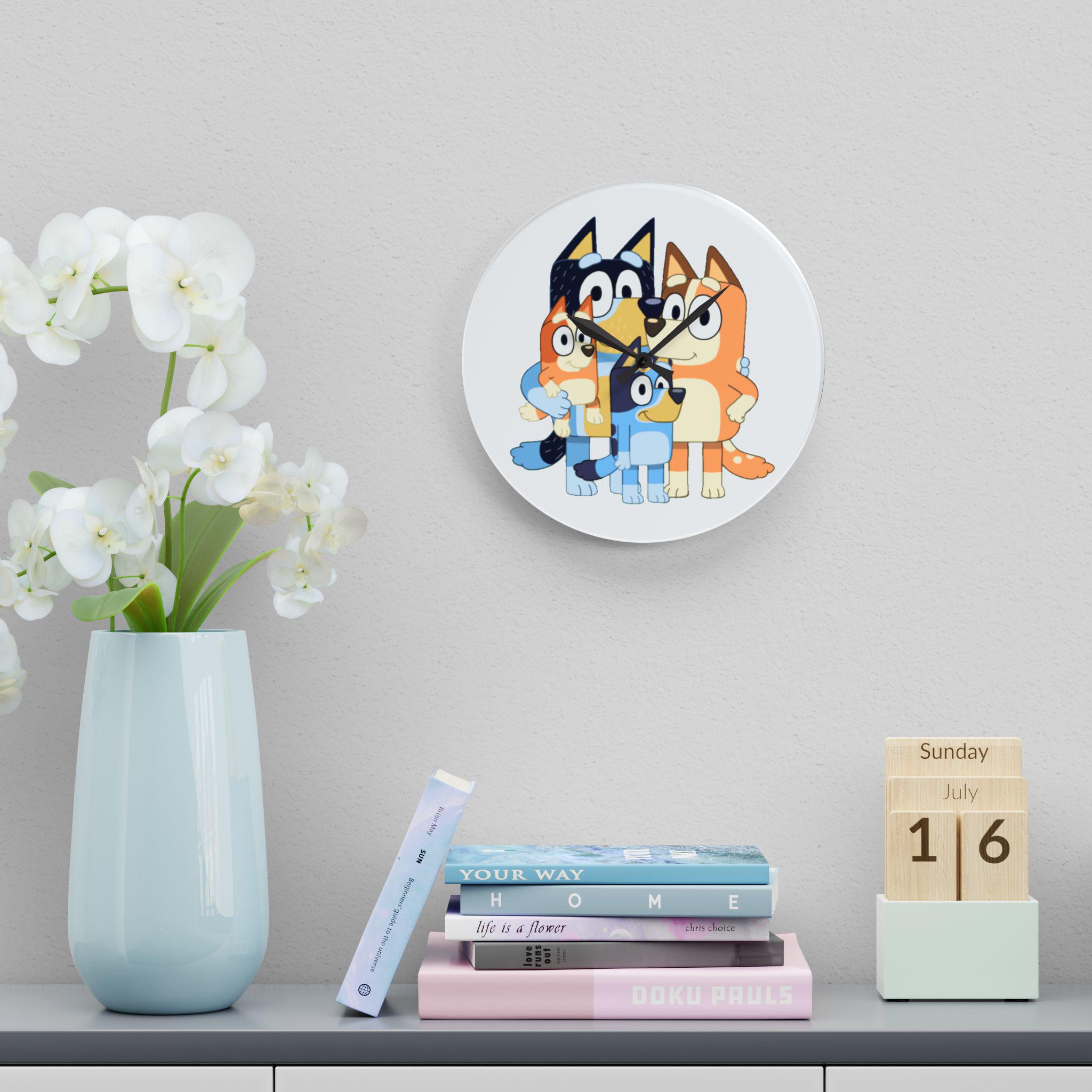 Bluey Acrylic Wall Clock - Etsy