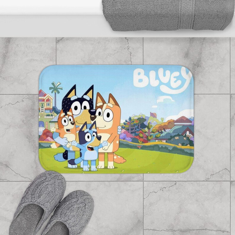 Bluey Bath Mat - Etsy