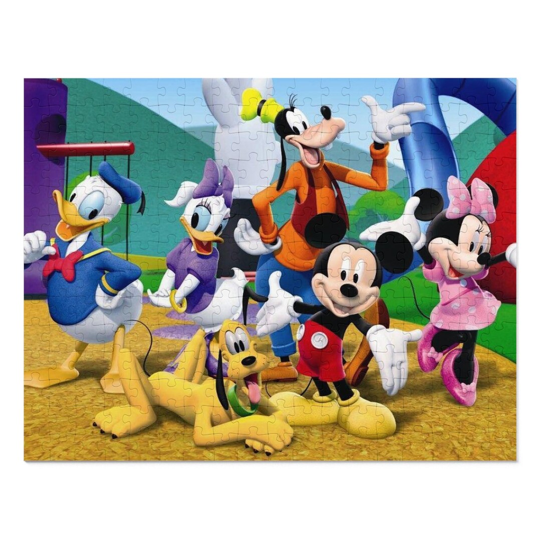 Mickey Mouse Club Jigsaw Puzzle (30, 110, 252, 500,1000-piece) - Etsy