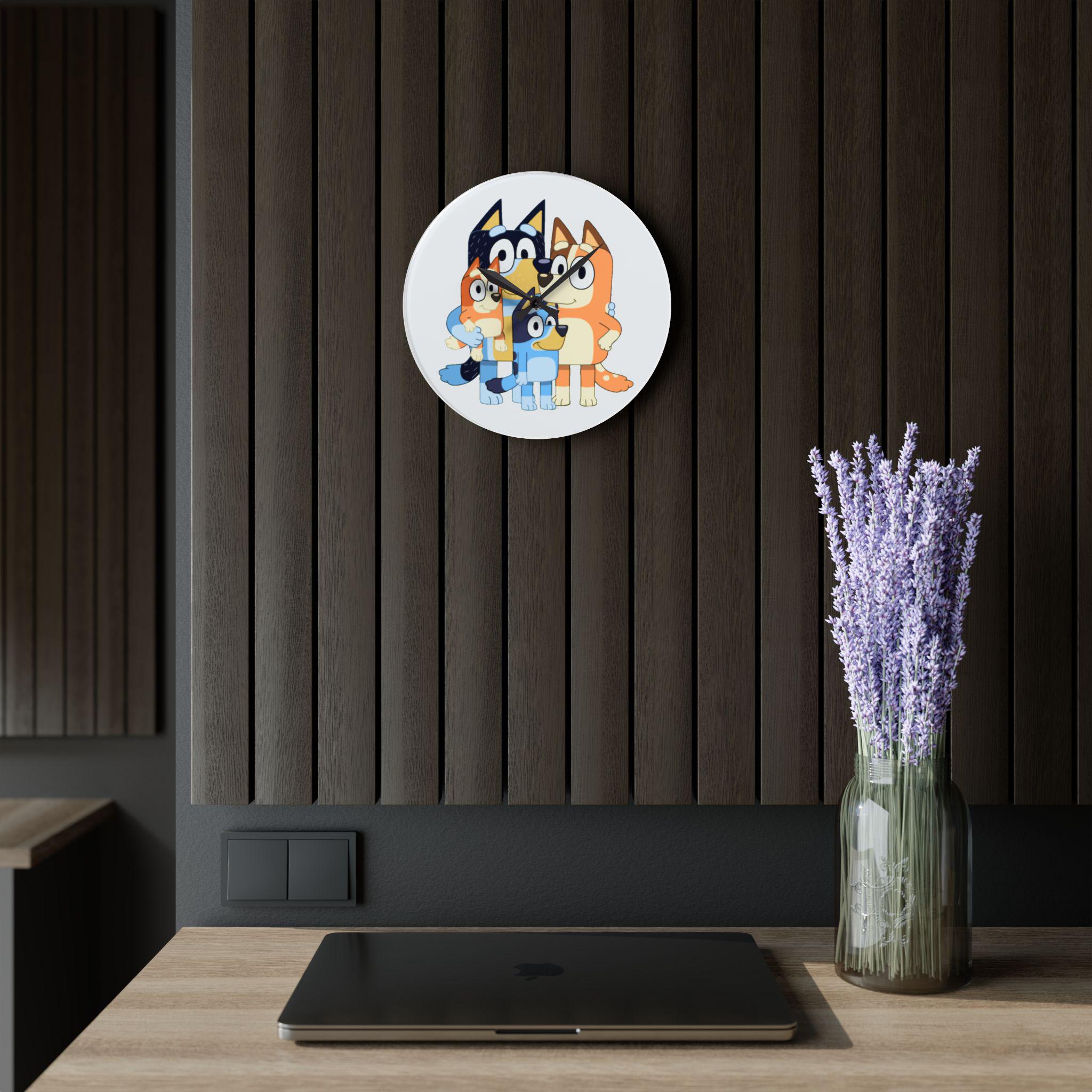 Bluey Acrylic Wall Clock - Etsy
