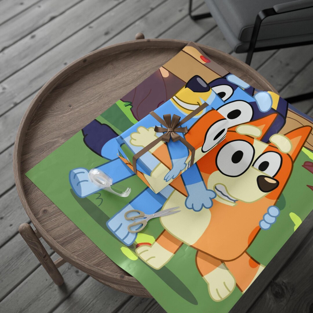 Bluey Wrapping Paper - Etsy