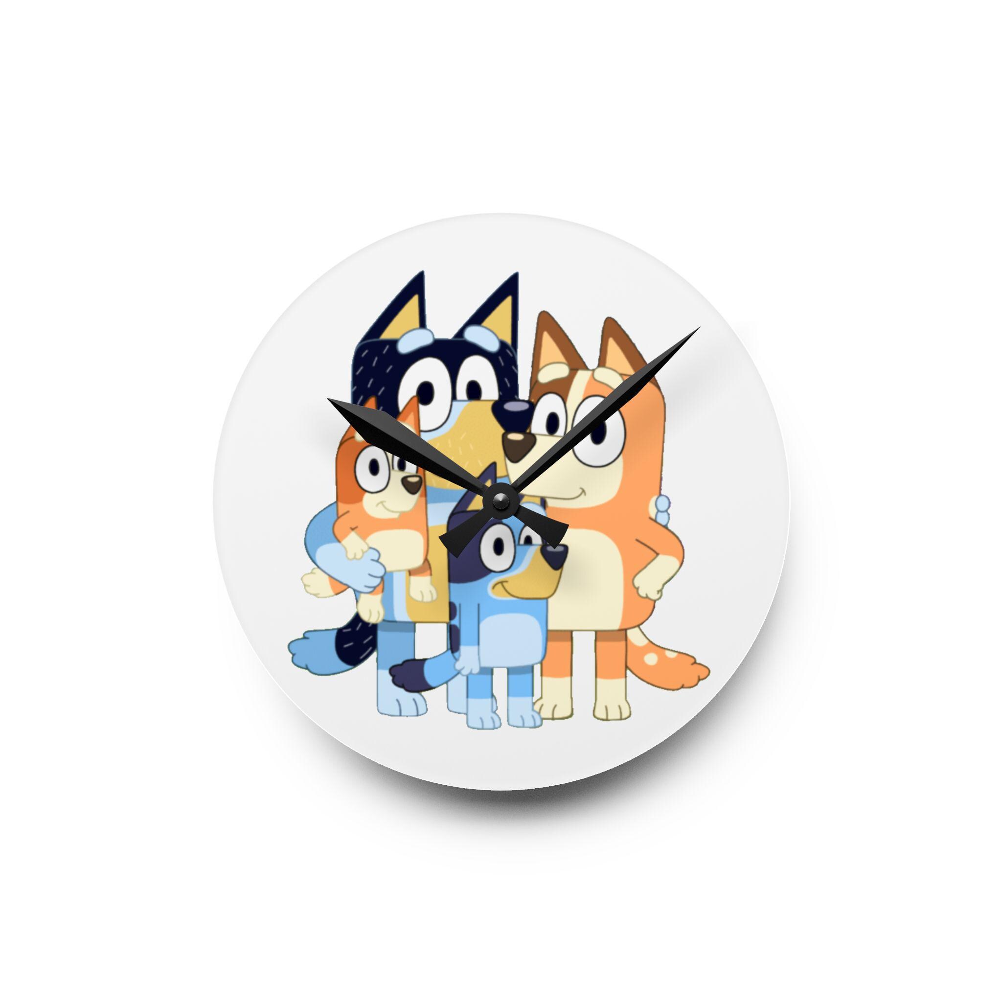 Bluey Acrylic Wall Clock - Etsy