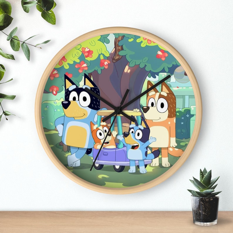 Bluey Wall Clock - Etsy