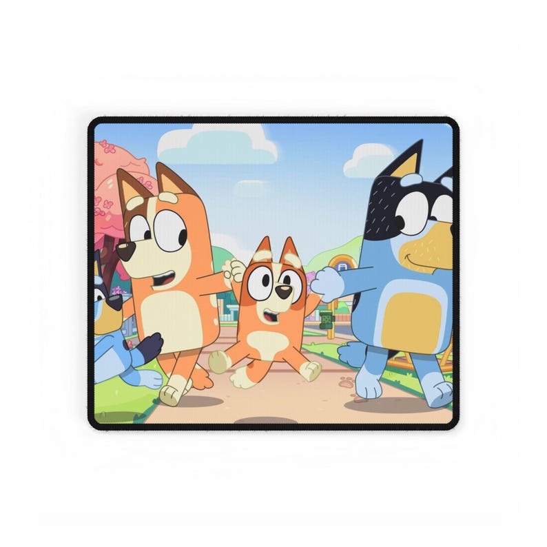 Bluey Desk Mat for Kids, Bluey Desk Accessory, Playful Home Office ...