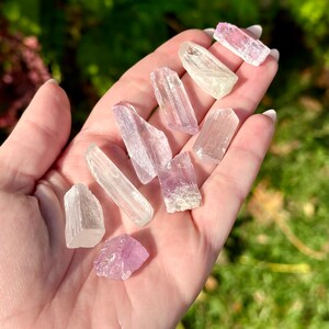Raw Gem Grade Kunzite Specimen ONE Intuitively Chosen Raw Gem Grade ...