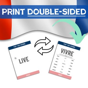 100 Essential French Past Verb Flashcards | French Vocabulary ...