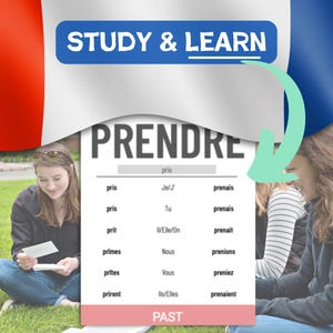 100 Essential French Past Verb Flashcards | French Vocabulary ...