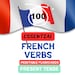 100 Essential French Verb Flashcards | French Vocabulary Present ...