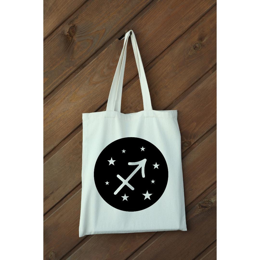 Zodiac Tote| Astrology Bag| Tote Bag With Zodiac Sign| Shoulder Tote ...