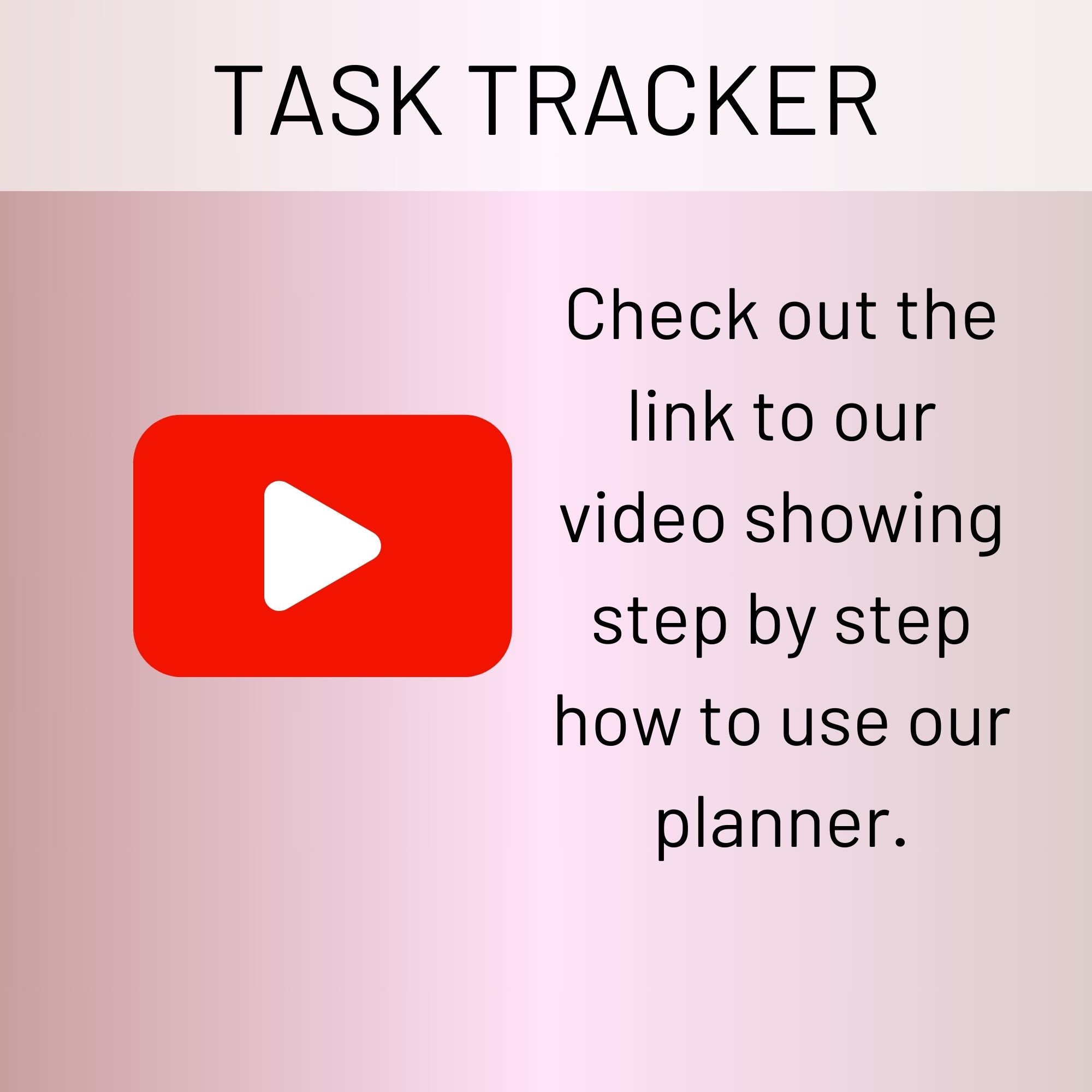 Task Tracker | Activity Tracker | Things to Do List | to Do Spreadsheet ...