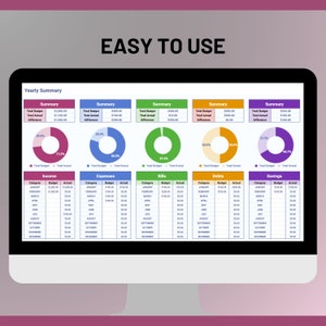 Monthly Budget Planner Spreadsheet | Money Management Tracker ...