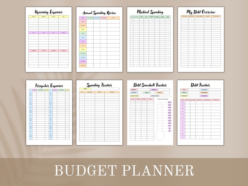 Printable Budget Planner | Editable Bi-weekly Finance Planner ...