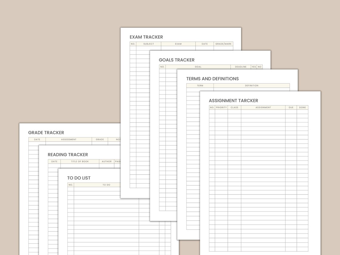 Student Planner | 24 Pages | Printable Student Planner Pdf | Pomodoro ...