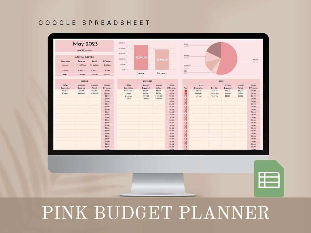 Editable Budget Planner | Budget Spreadsheet | Google Budget Planner ...