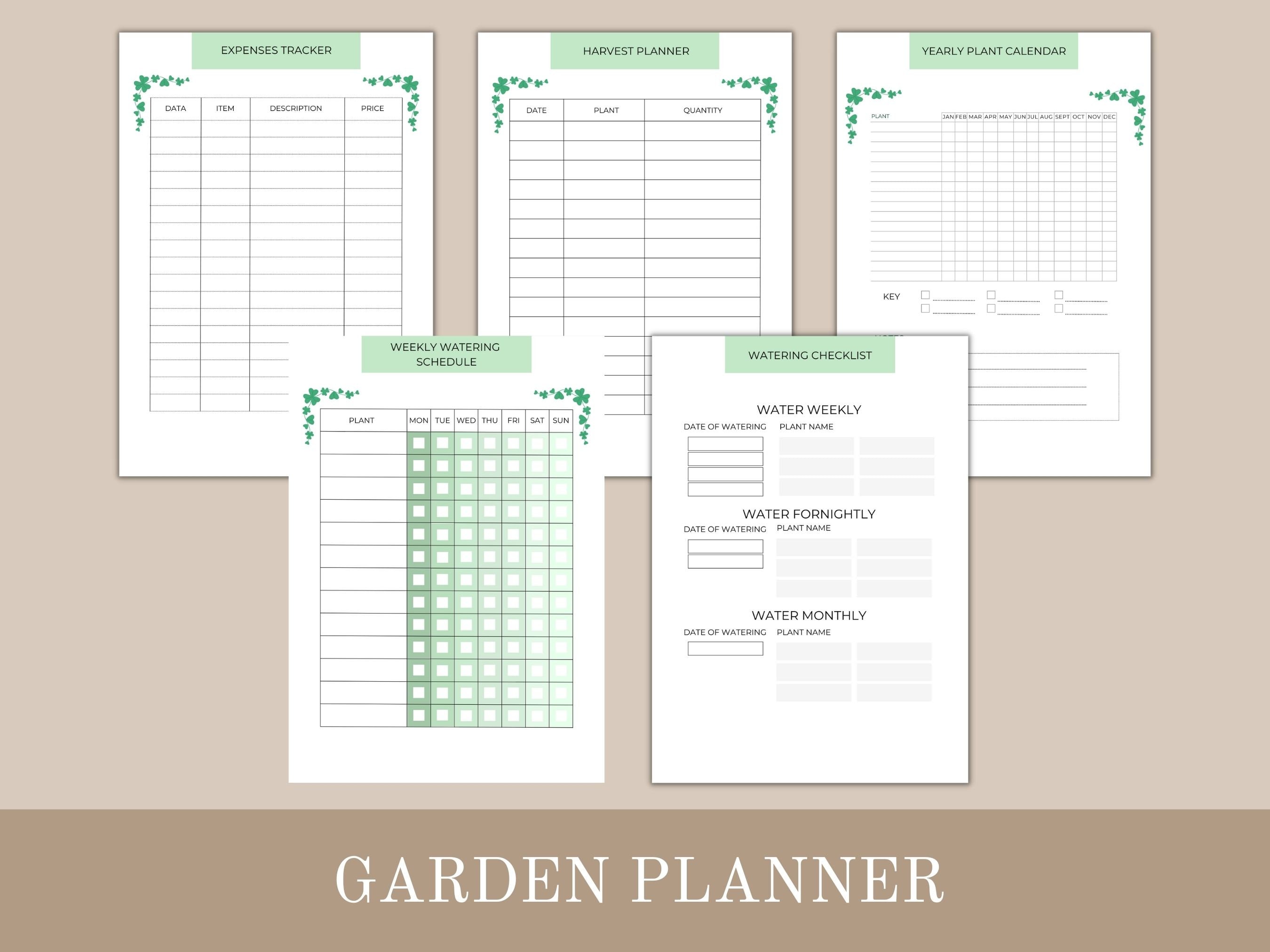 Printable Garden Planner Garden Journal Pdf Plant Planner Seed ...