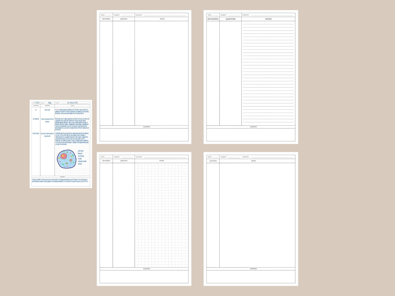 Printable Notepaper | Student Note Taking | Print Paper for Notes ...