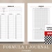 Formula One Journal, F1 Drivers Points Tracker, Formula 1 Printable ...