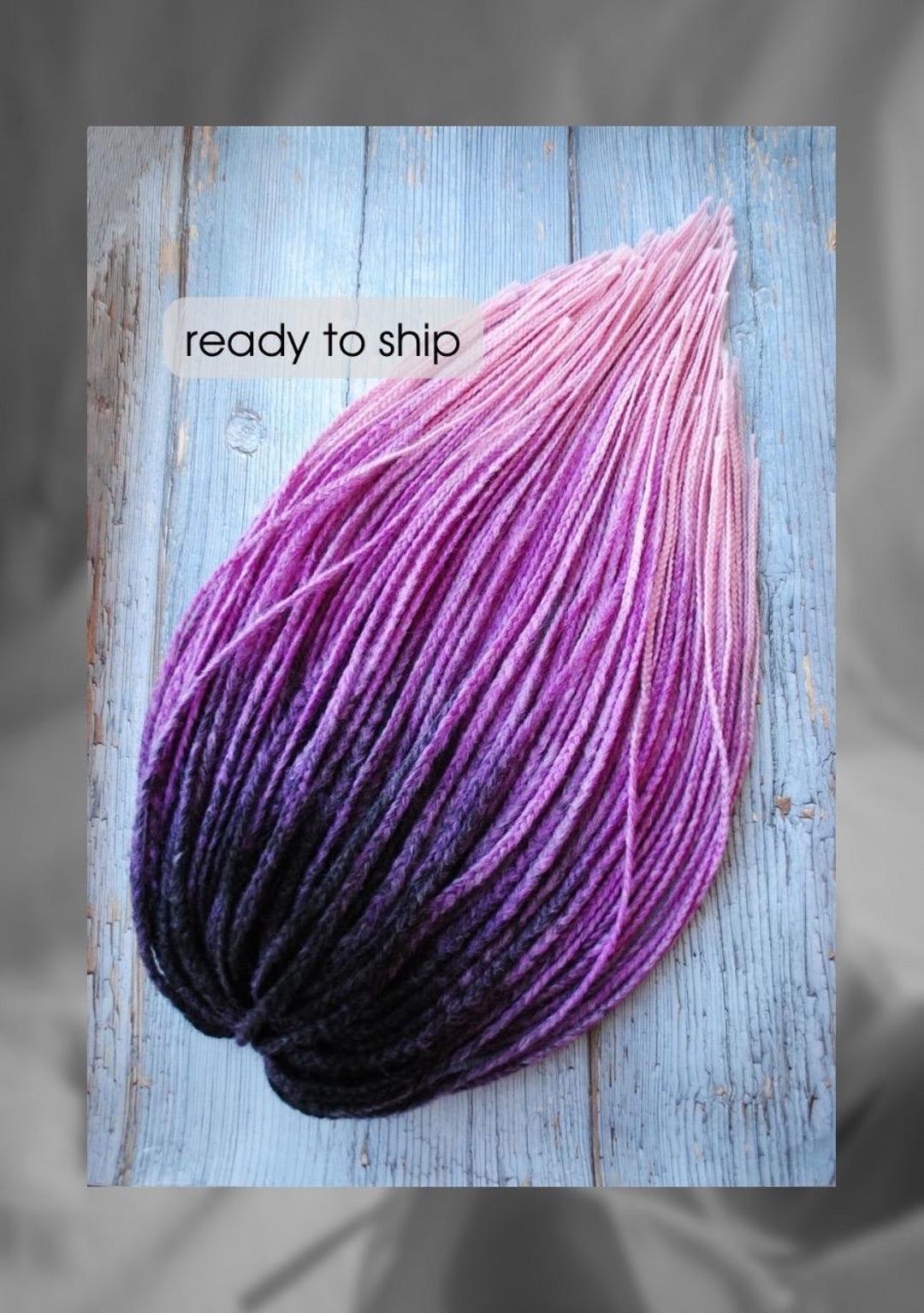 Black + Purple + Pink Double Ended Braids Dreadlocks Extensions - Etsy