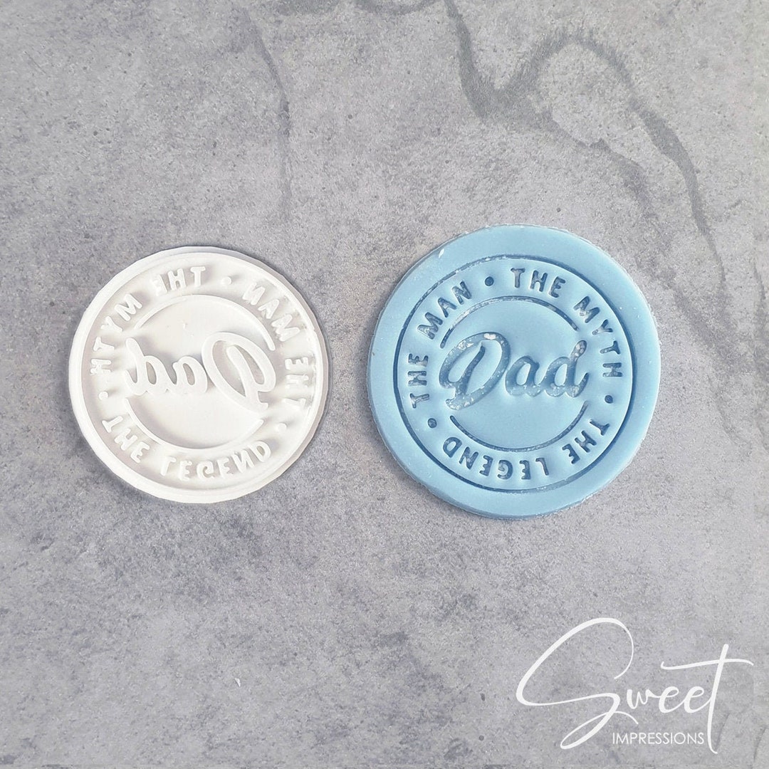 Dad Gifts Cupcake Icing Stamp Wax Seal Stamp Gifts for Men Cookie Stamp ...