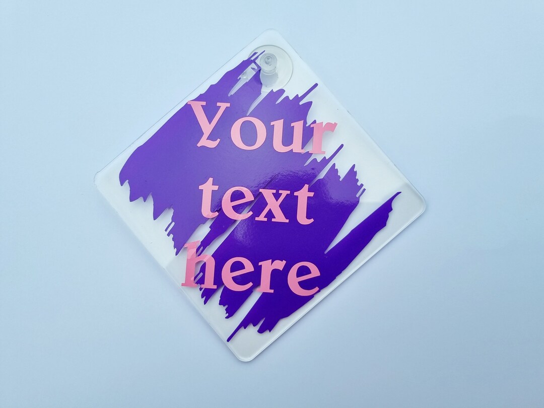 Personalised Car Sign, Window Sign, Baby on Board, Acrylic Car Sign ...