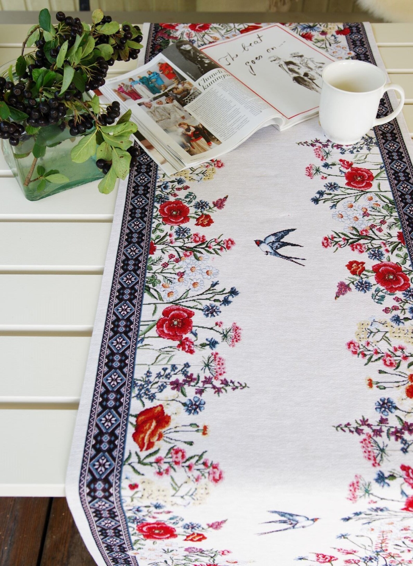 Summer Gobelin Table Runner Summer Gobelin Etsy