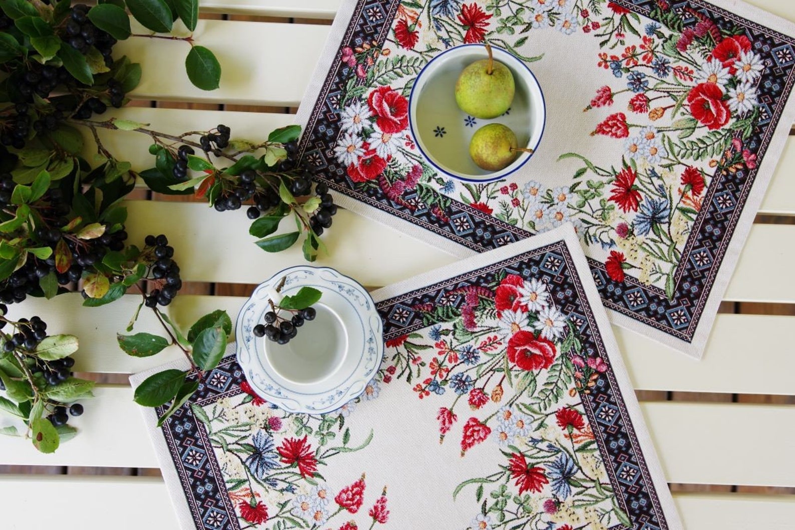 Summer Gobelin Table Runner Summer Gobelin Etsy