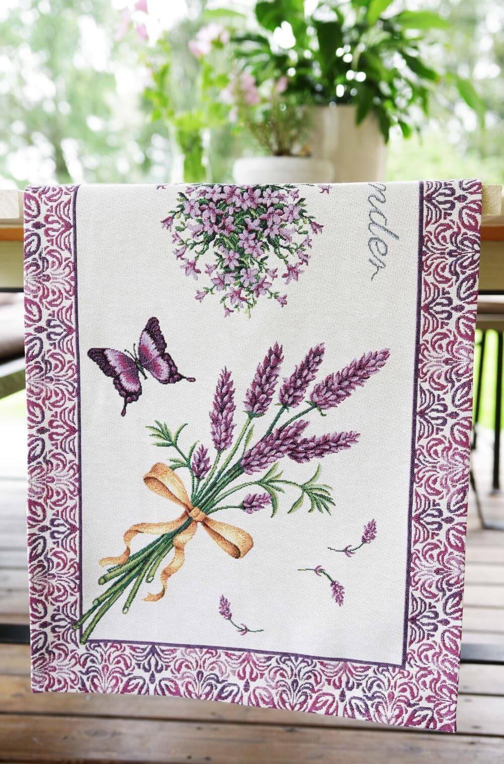 Lavender Gobelin Table-runner violet Lavender - Etsy