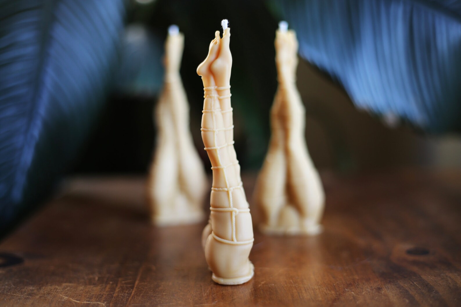 100% Beeswax Shibari Candle Body-positive Candle Legs - Etsy