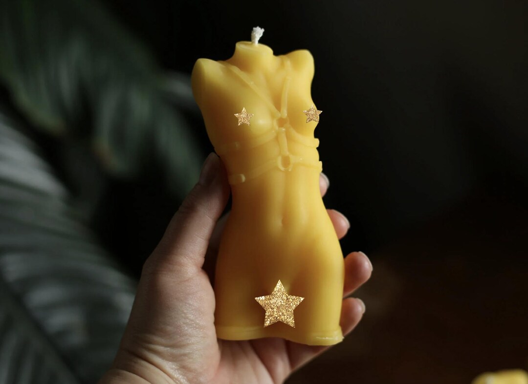 100% Beeswax Body-positive Transgender Candle | Trans Torso Candle ...