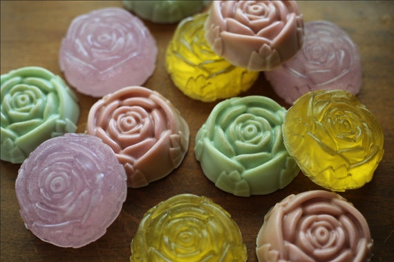 Rose Shaped Soaps Medium Hand Soap Flower Soap Variety | Etsy UK