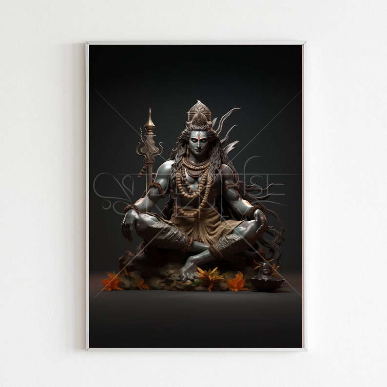 Shiva, Mythical, Shiva Wall Design, Hindu God, Lord Shiva, Indian Wall ...
