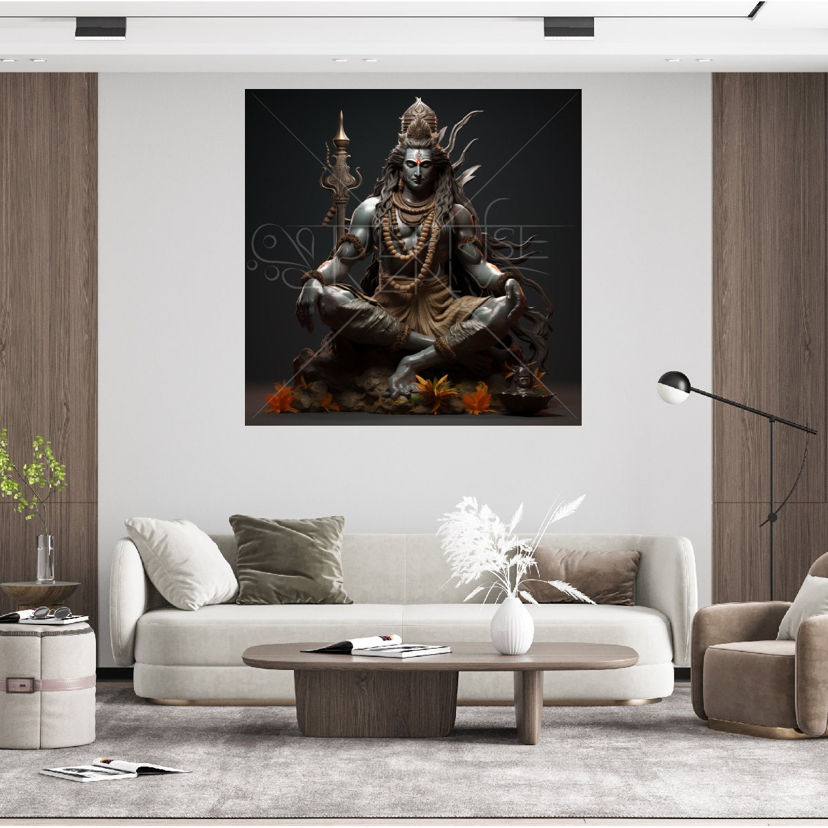 Shiva, Mythical, Shiva Wall Design, Hindu God, Lord Shiva, Indian Wall ...
