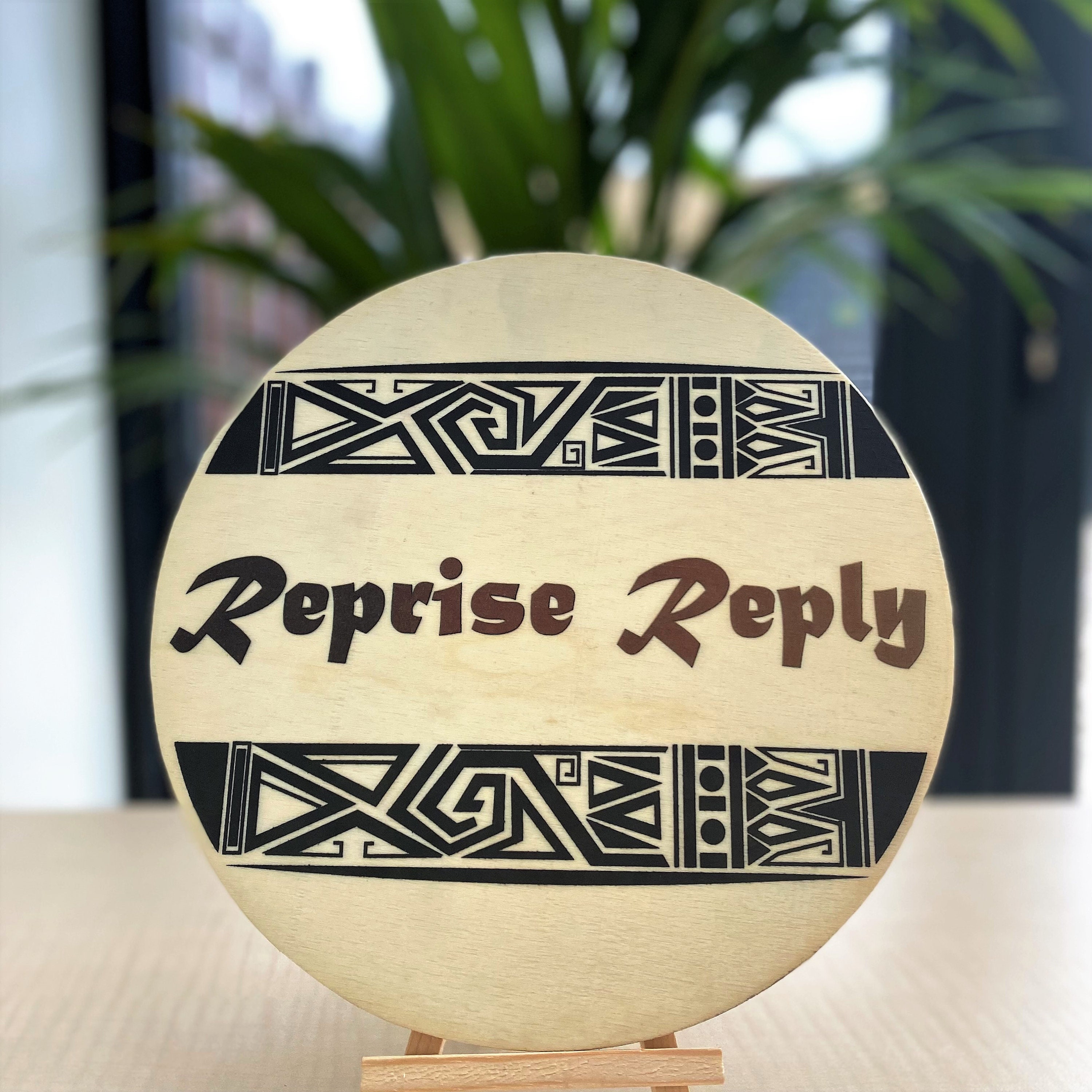 Round Wooden Name Sign, Maori Wall Art, Baby Boy Gift Personalized ...