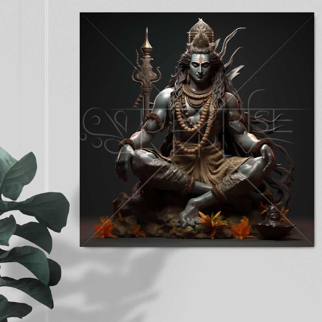 Shiva, Mythical, Shiva Wall Design, Hindu God, Lord Shiva, Indian Wall ...