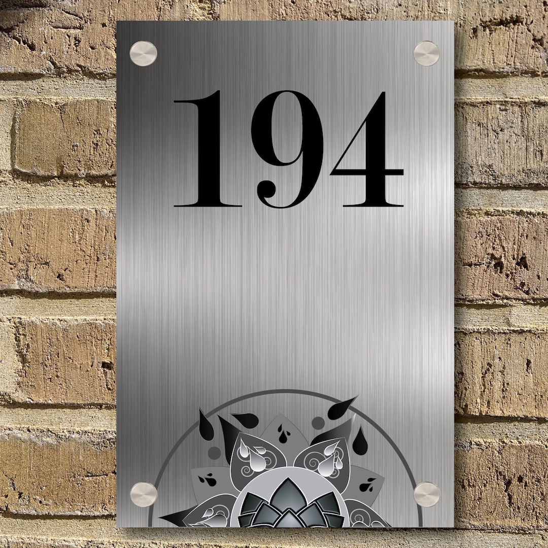 Family Name Plates, House Number Metal Plate, Outdoor Name Plate ...